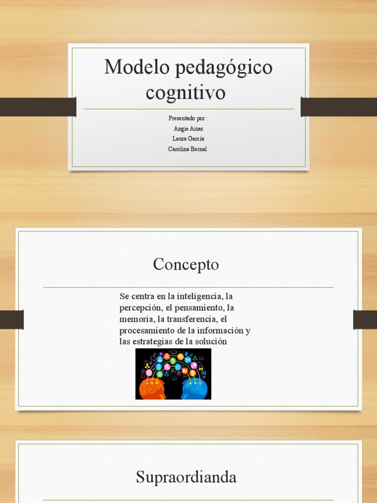 Modelo Pedagógico Cognitivo: Características y Enfoque | PDF