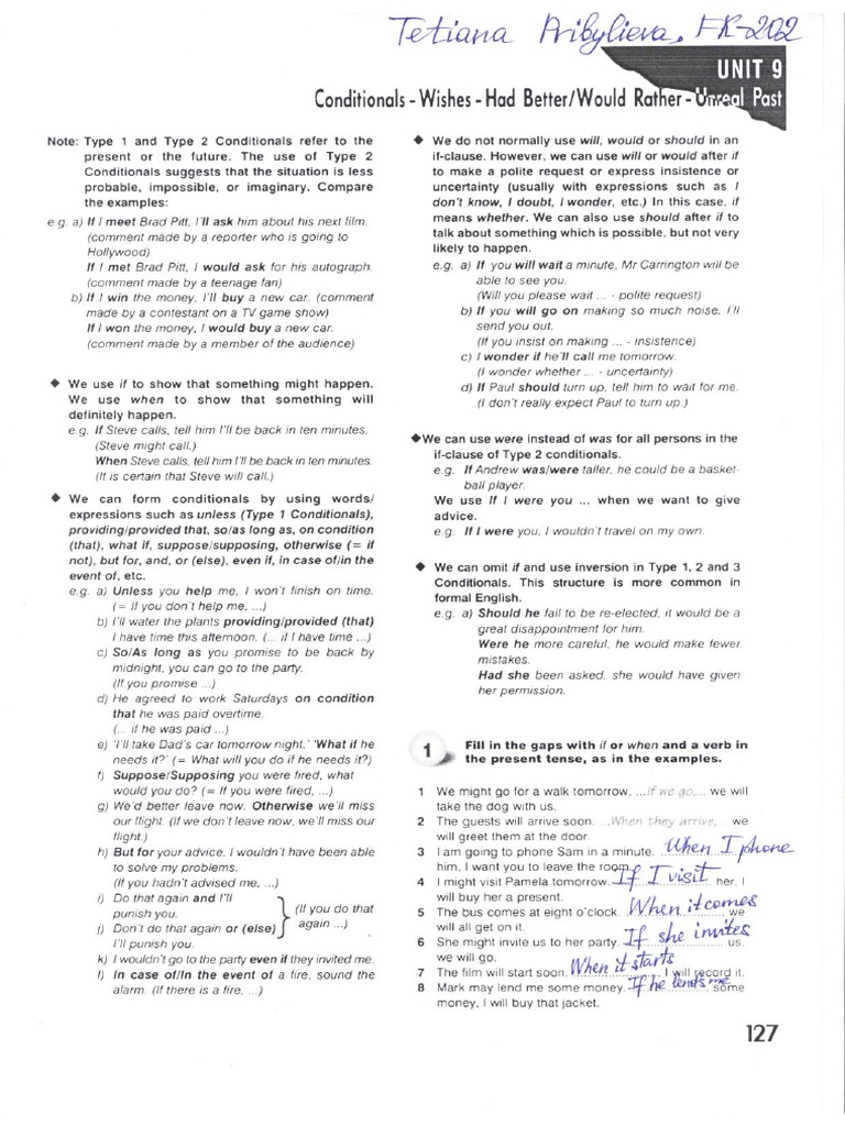 Grammarway 4 Answers | PDF