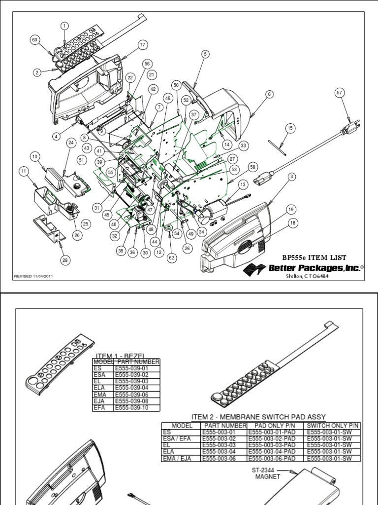 Better Packages, Inc.: Bp555E Item List | PDF | Manufactured Goods ...