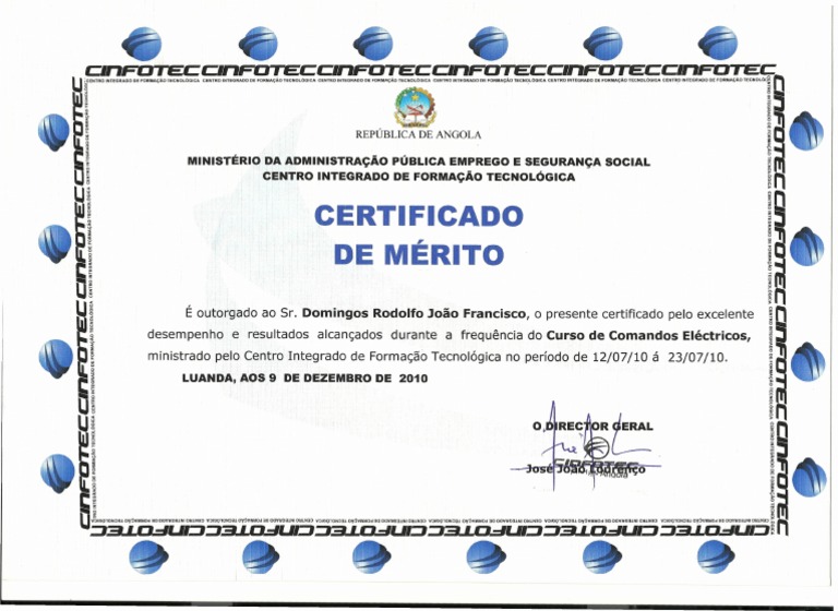 Certificado de Merito | PDF