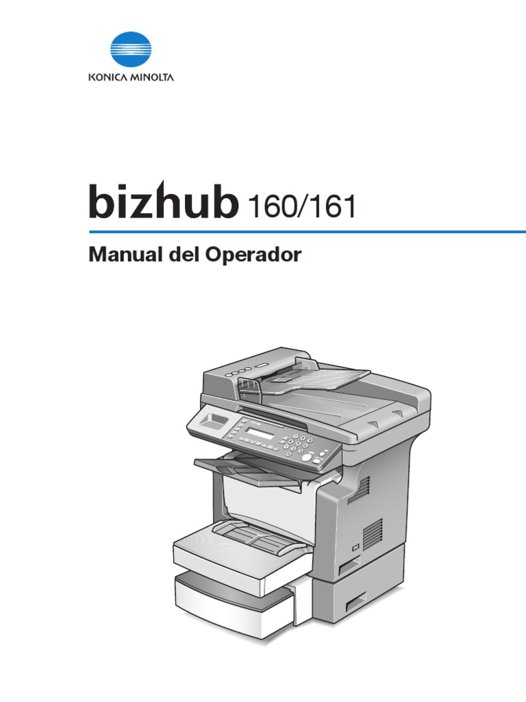 Bizhub 160 161 UM ES 1.1.1 | PDF | Enchufes y tomas de corriente ...