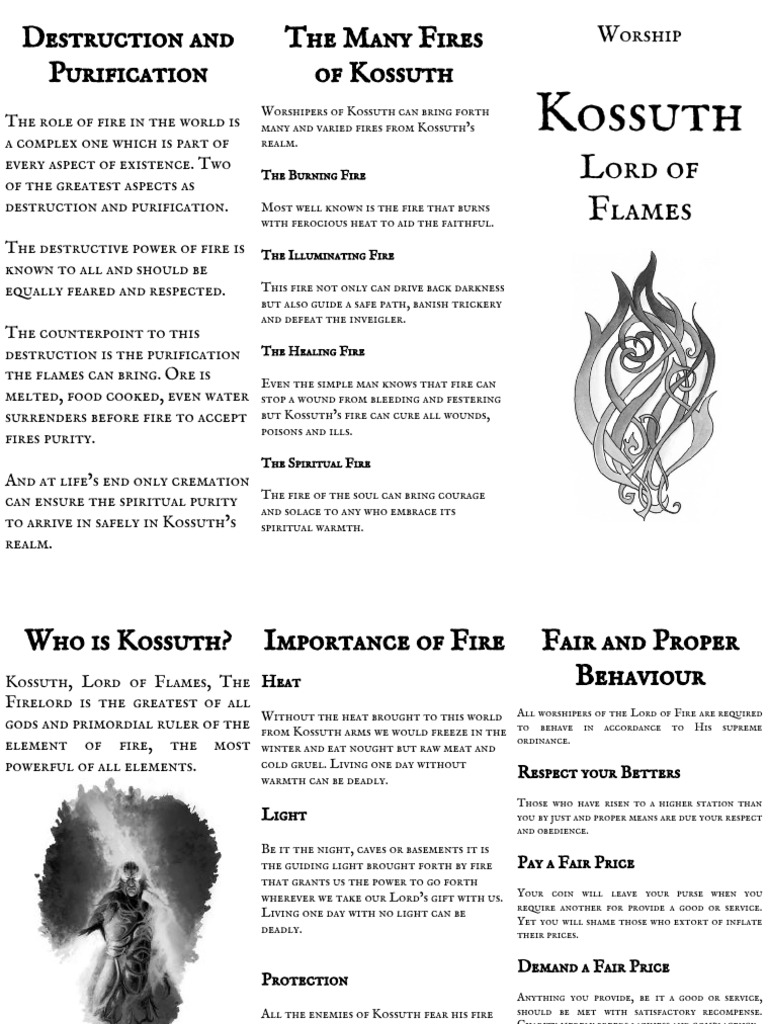 Kossuth: Lord of Flames | PDF