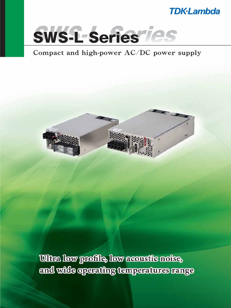 SWS-L Series: Compact and High-Power AC/DC Power Supply | PDF | Power ...