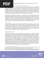 The Short Warwick-Edinburgh Mental Well-Being Scale (SWEMWBS) | PDF