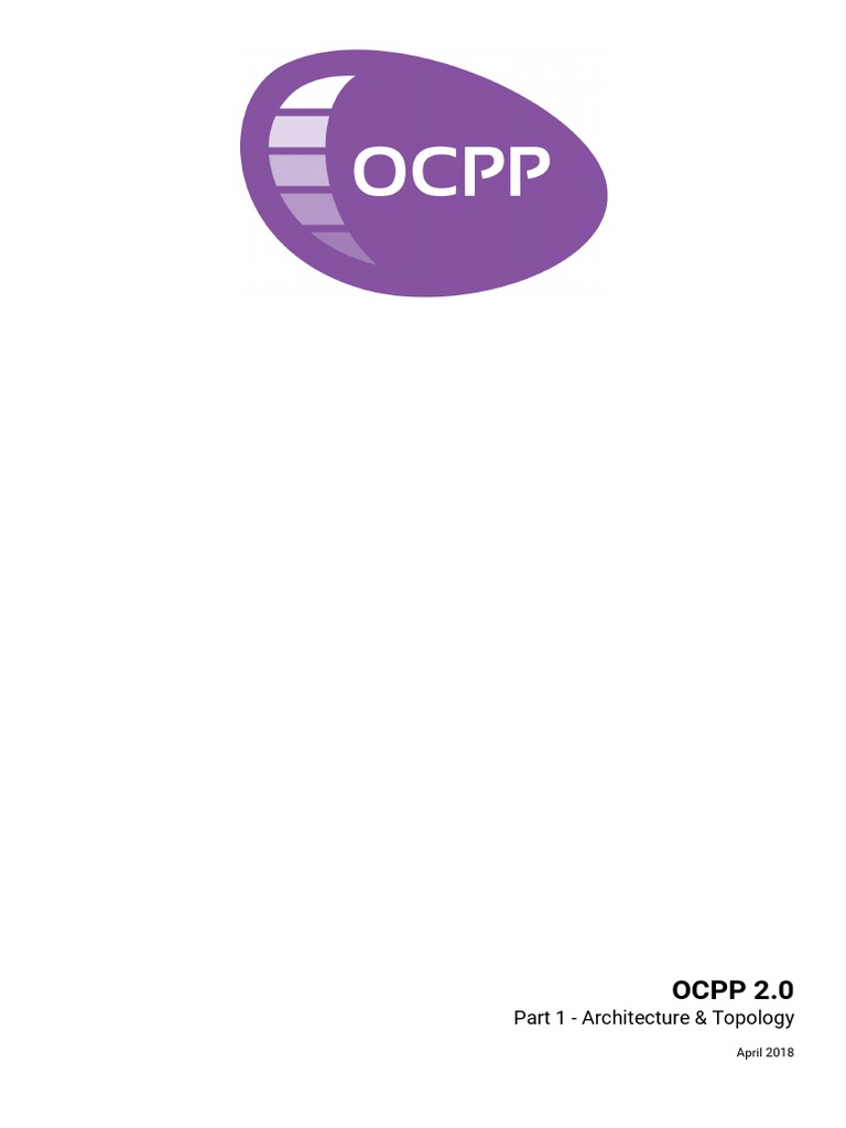 OCPP 2.0: Part 1 - Architecture & Topology | PDF | Network Topology ...