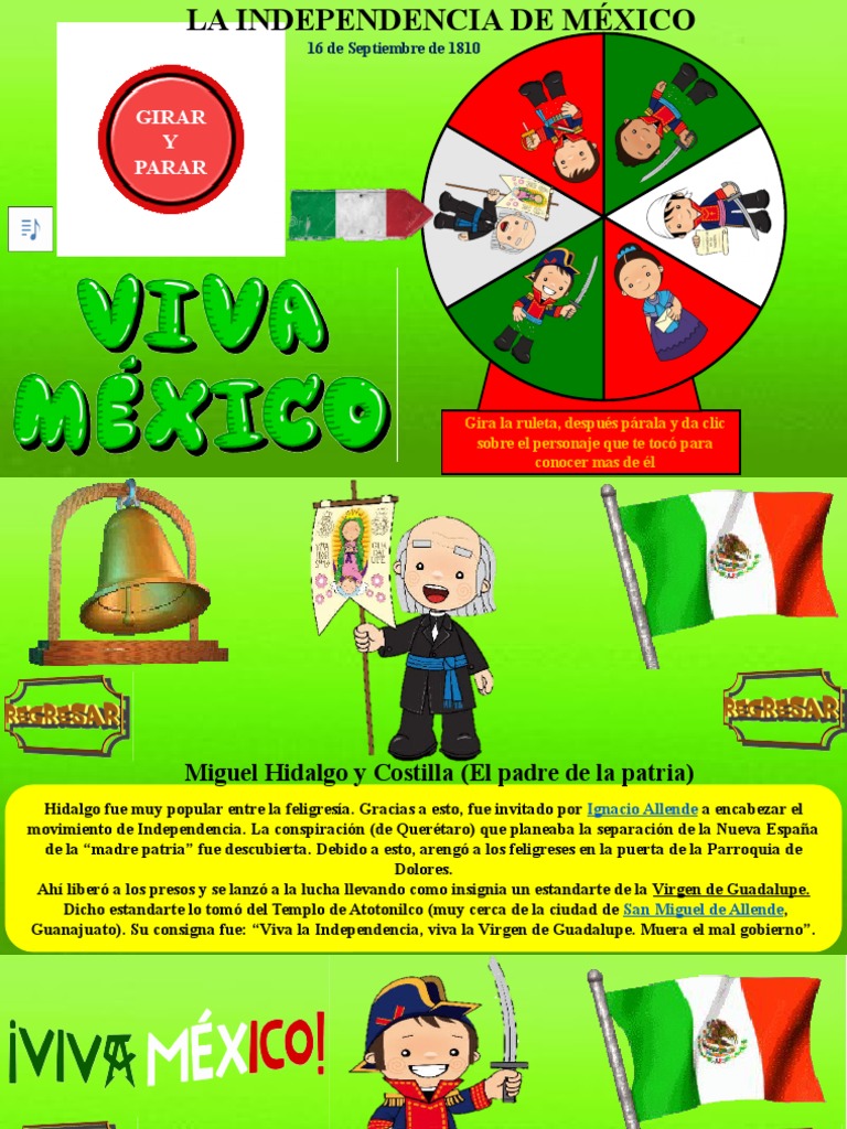 Ruleta Interactiva de La Independencia de Mexico | PDF | Folklore ...