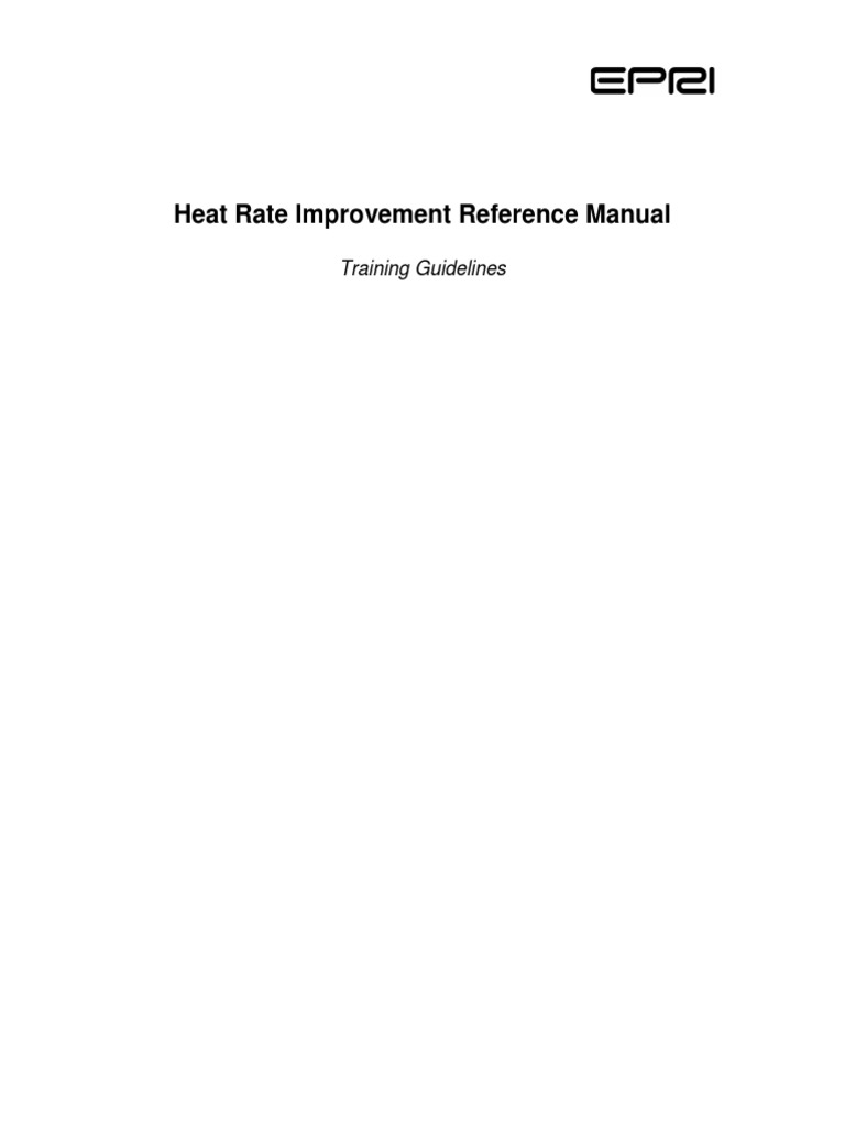 TM - 114073 - Heat Rate Improvement Reference Manual - Training ...