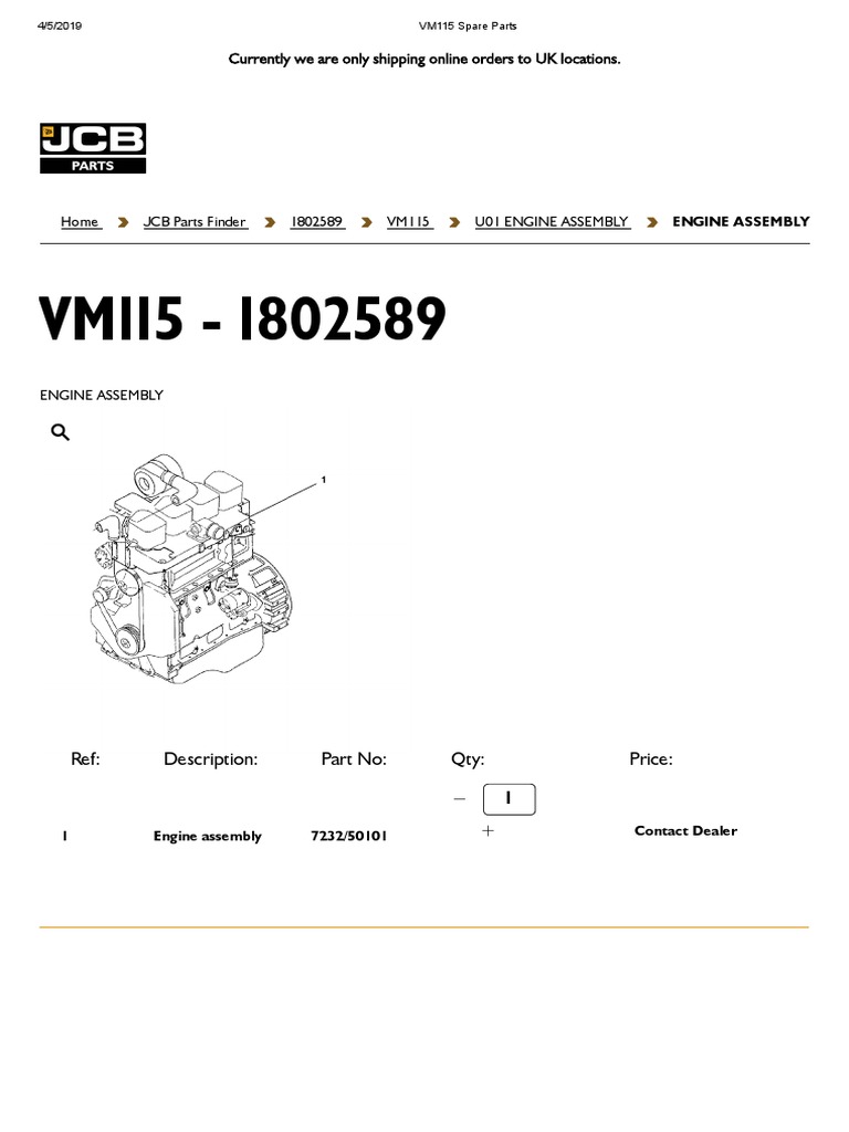 VM115 Engine Assembly p.1 | PDF
