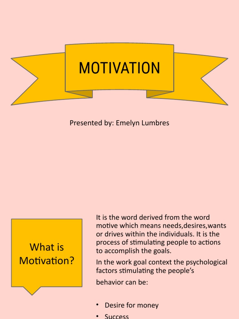 MOTIVATION-report in HBO - WPS Office | PDF | Systems Psychology ...