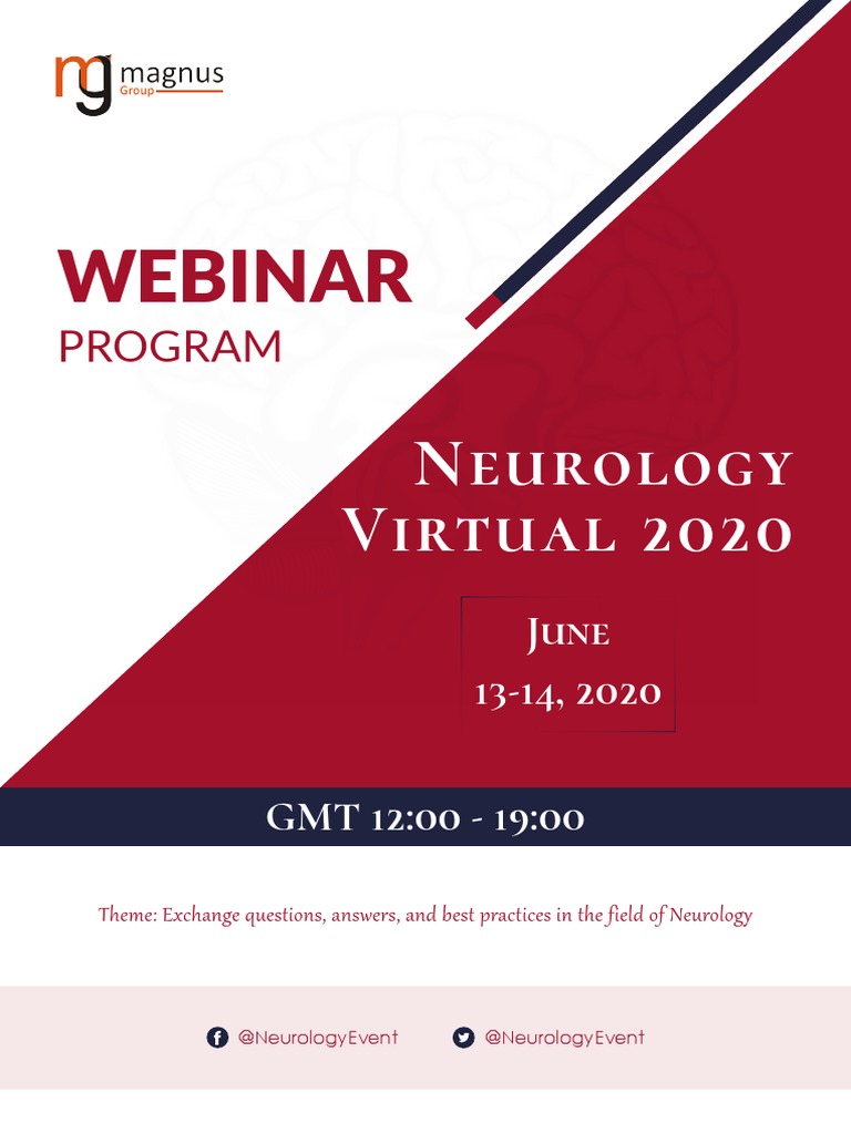 Neurology Virtual Final Program | PDF | Infection | Neurology