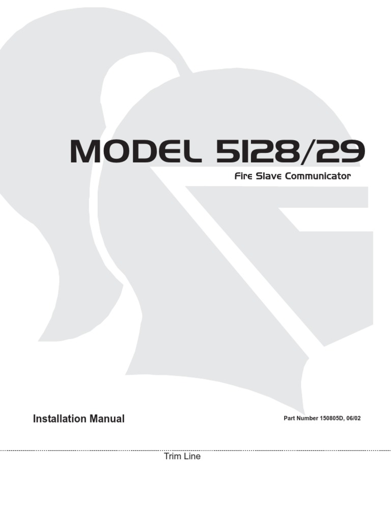 MODEL 5128/29: Installation Manual | PDF | Telephone | Electrical Wiring