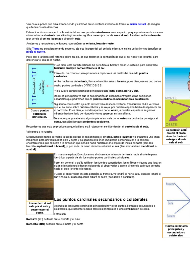 Los Puntos Cardinales | PDF | Dom | Geografía
