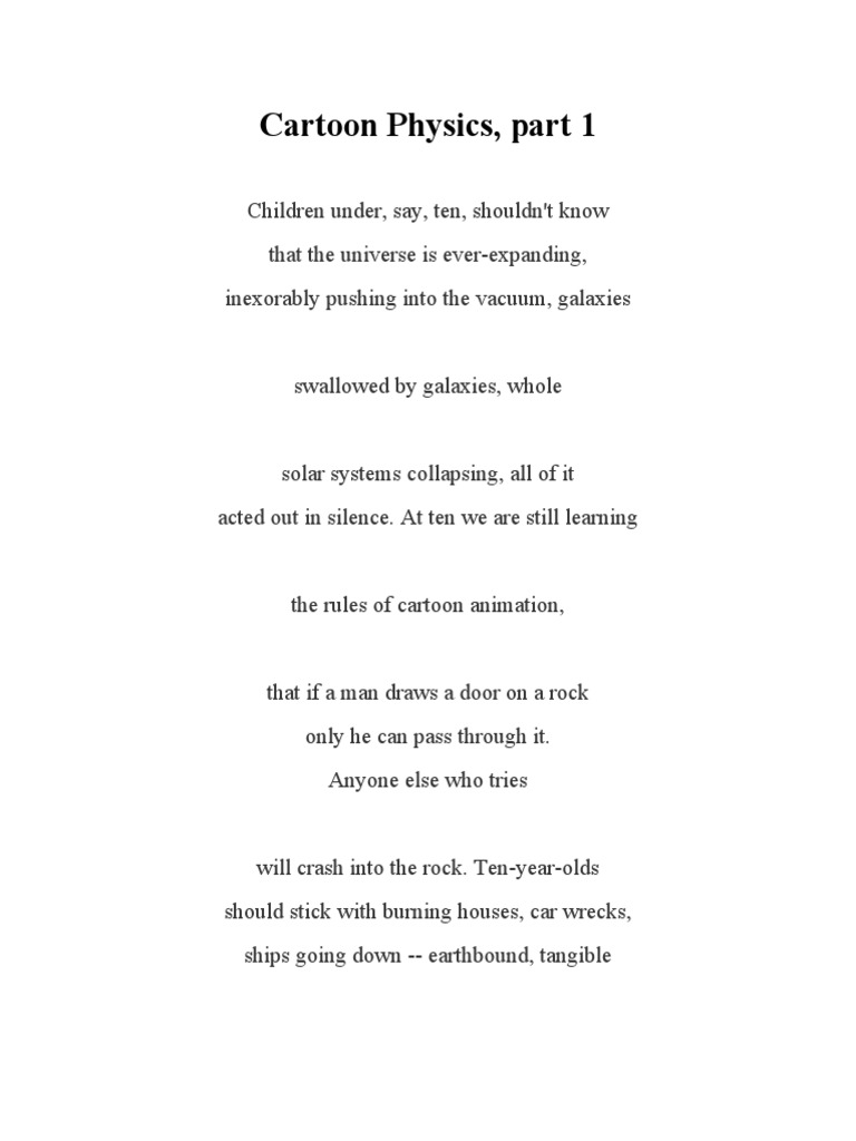 Cartoon Physics, Part 1 | PDF