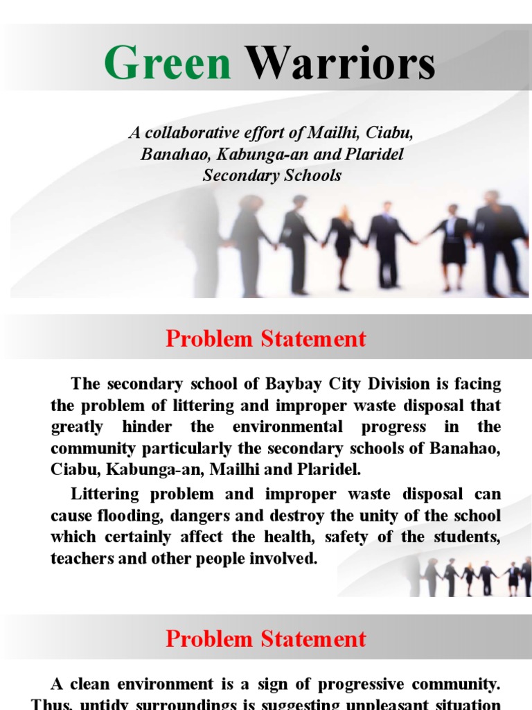 School Waste Management Action Plan | PDF | Waste Management ...