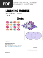 Week 2 Math 7 Module | PDF | Set (Mathematics) | Mathematical Concepts