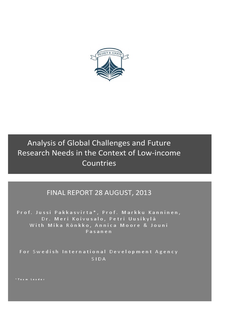 Analysis of Global Challenges and Future PDF | PDF | Governance | Science