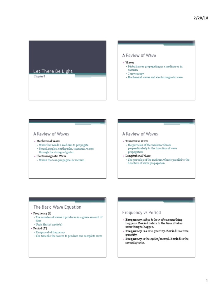 Chapter 8 Physics Notes Pdf Reflection Physics Waves