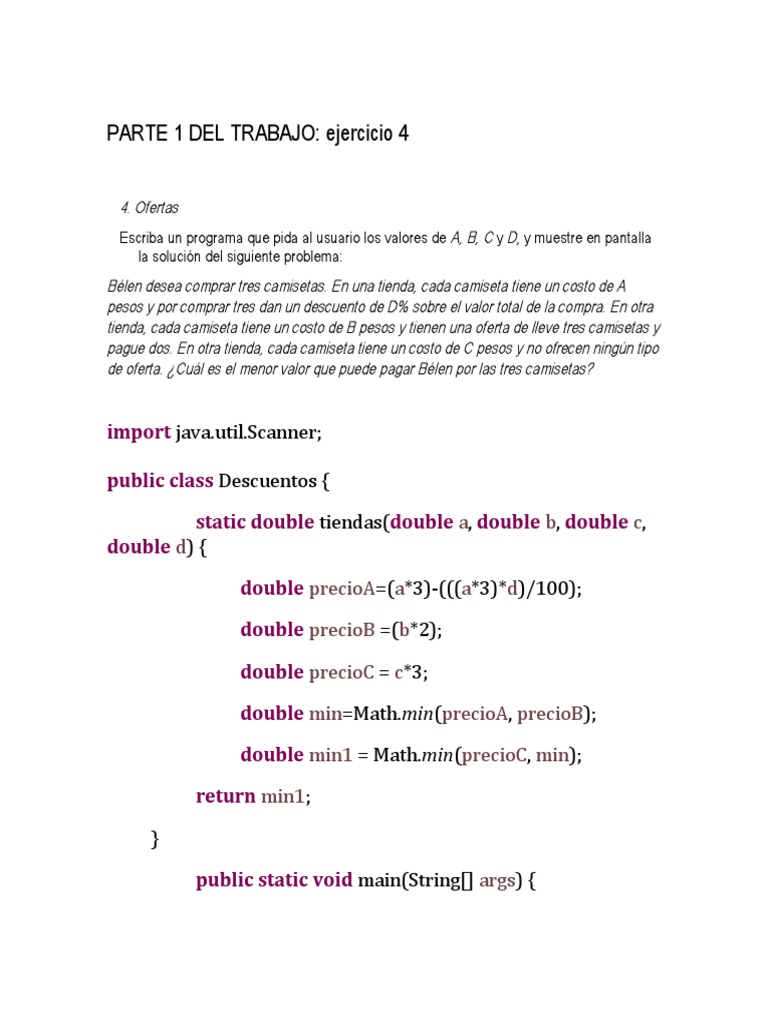 Java Ejercicio de Tienda | PDF
