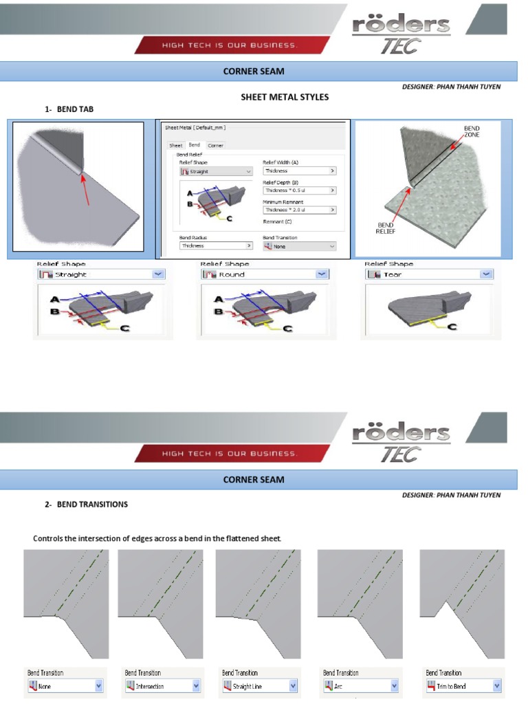 Corner Seam Design Techniques | PDF