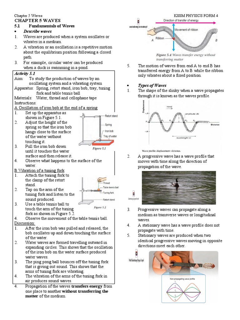 Chapter 5 Waves | PDF | Wavelength | Waves