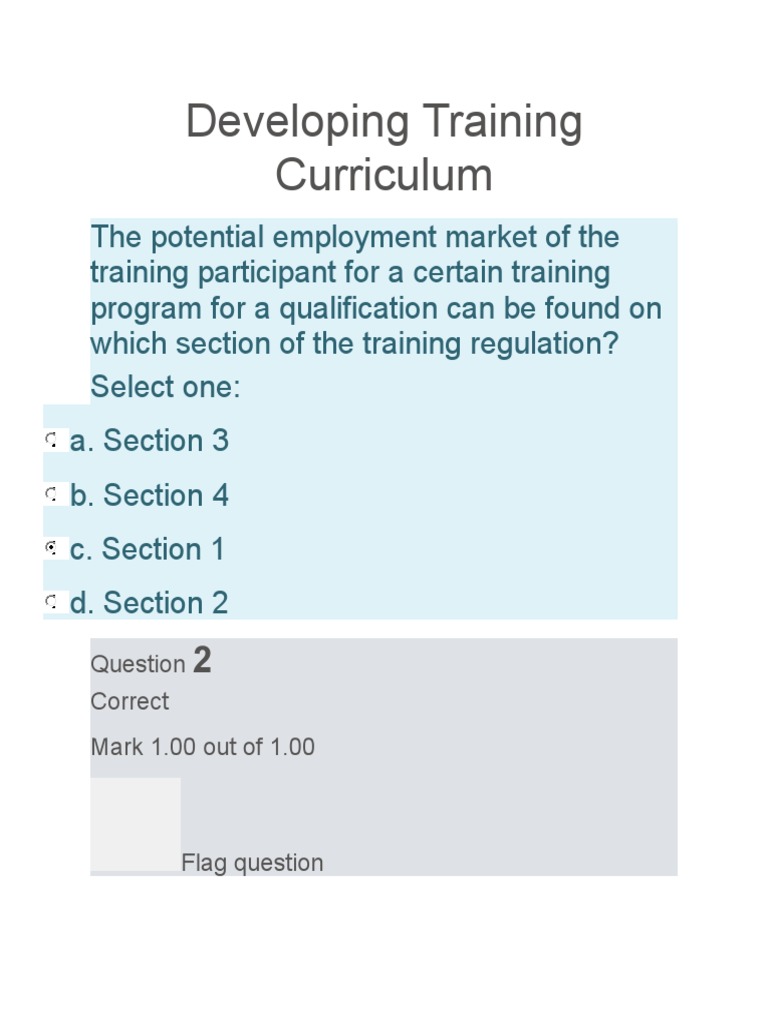 Developing Training Curriculum | PDF