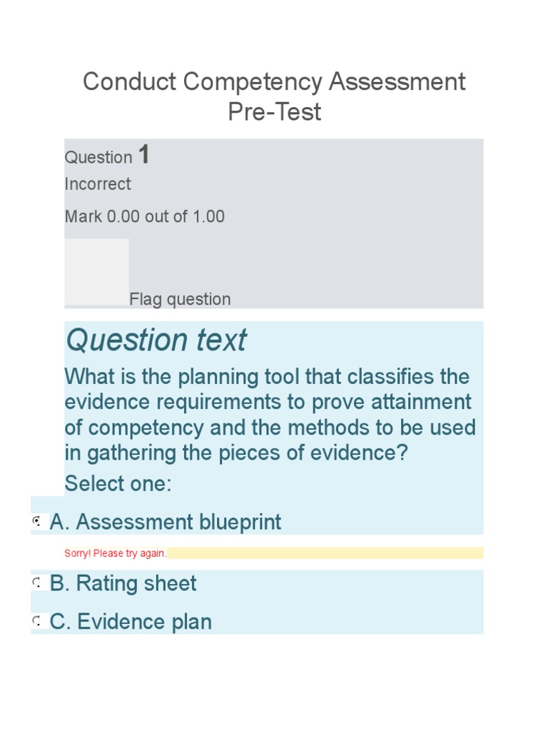 Conduct Competency Assessment | PDF | Educational Assessment ...