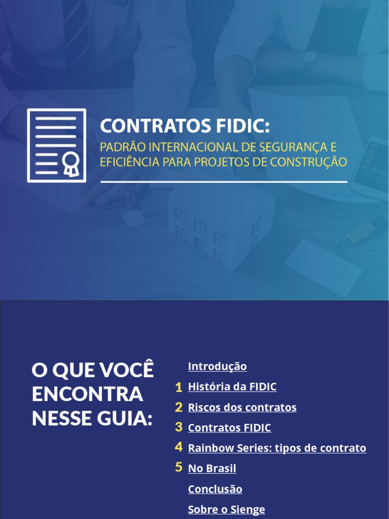Contratos FIDIC: gestão de riscos em projetos internacionais | PDF ...
