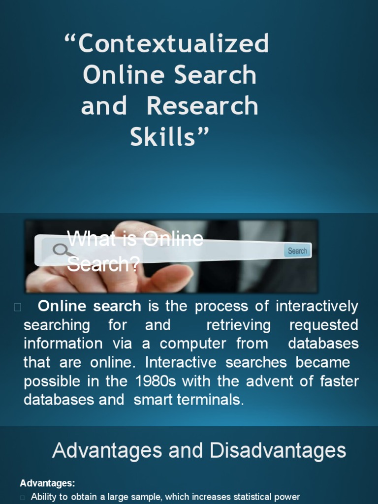 Contextualized Online Search Skills Guide | PDF | World Wide Web ...