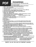 Prophet Muhammad - 27 Battles in 8 Years With Disbelievers. | PDF