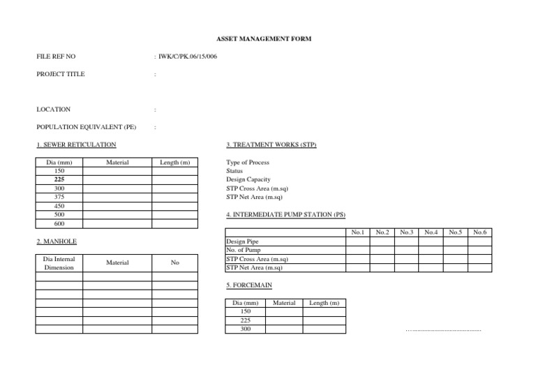 Asset Form | PDF