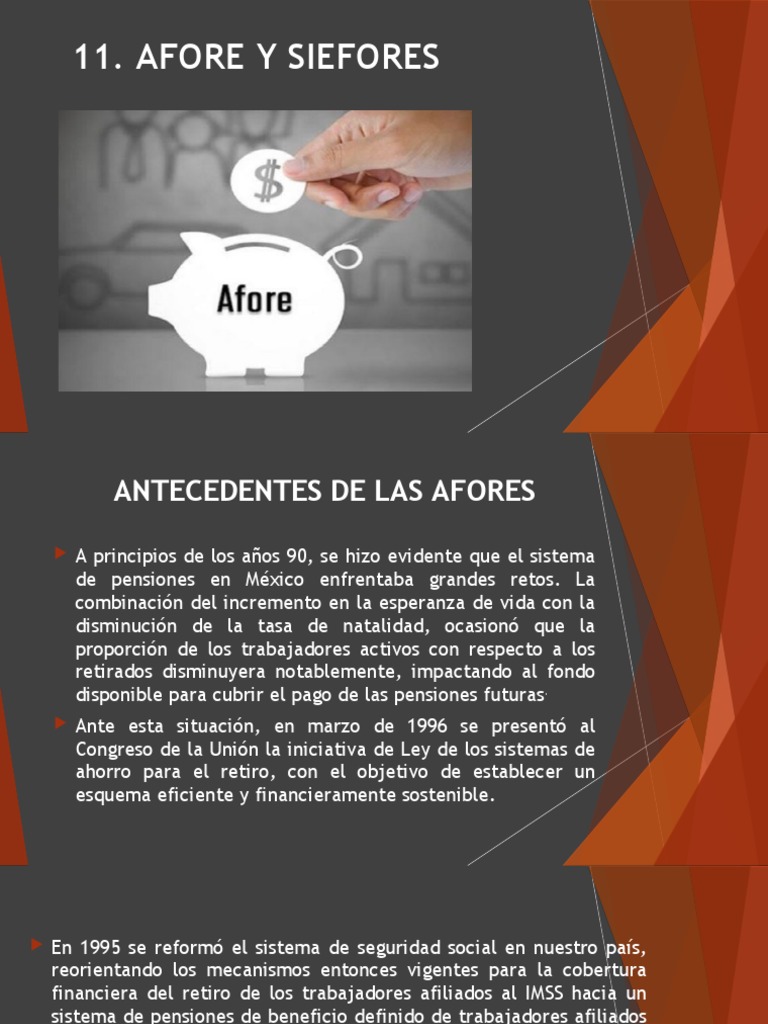 Afores y Siefores: Guía para el Retiro | PDF | Pensión | Economias