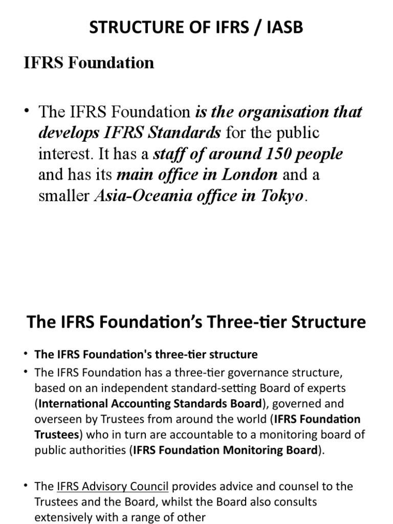 Structure of Ifrs, Iasb | PDF | International Financial Reporting ...