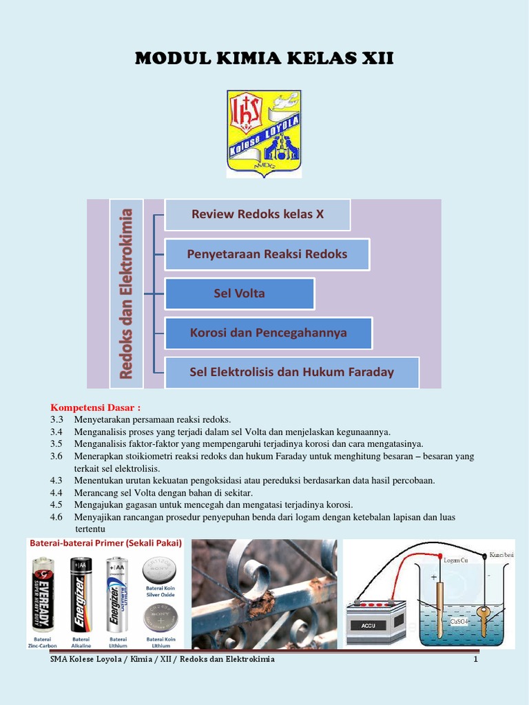 Modul Redoks Dan Elektrokimia | PDF