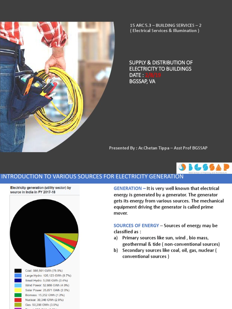Electricity Supply and Distribution in Buildings | PDF | Electric Power ...