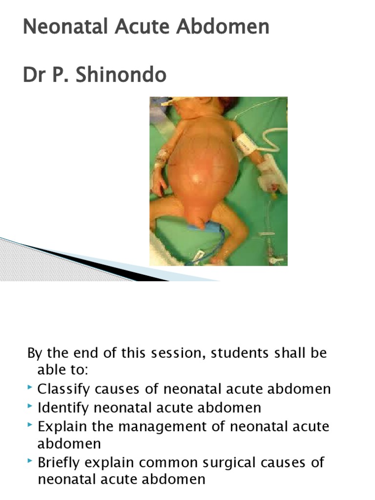 Neonatal Acute Abdomen. 7th Yr | PDF | Rtt | Human Diseases And Disorders