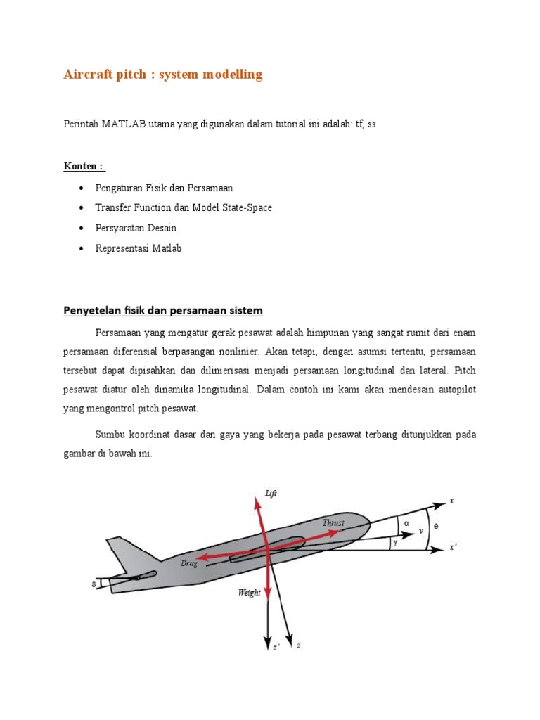 Aircraft Pitch - MODELLING | PDF