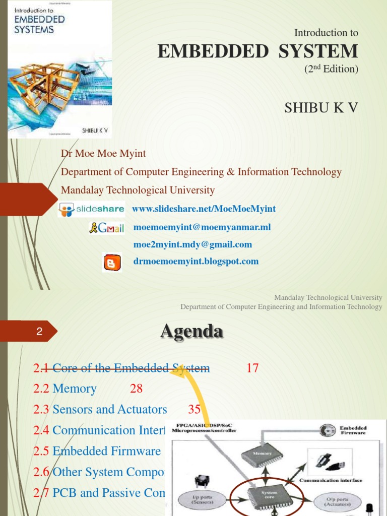 Embedded System: Shibu K V | PDF | Random Access Memory | Read Only Memory