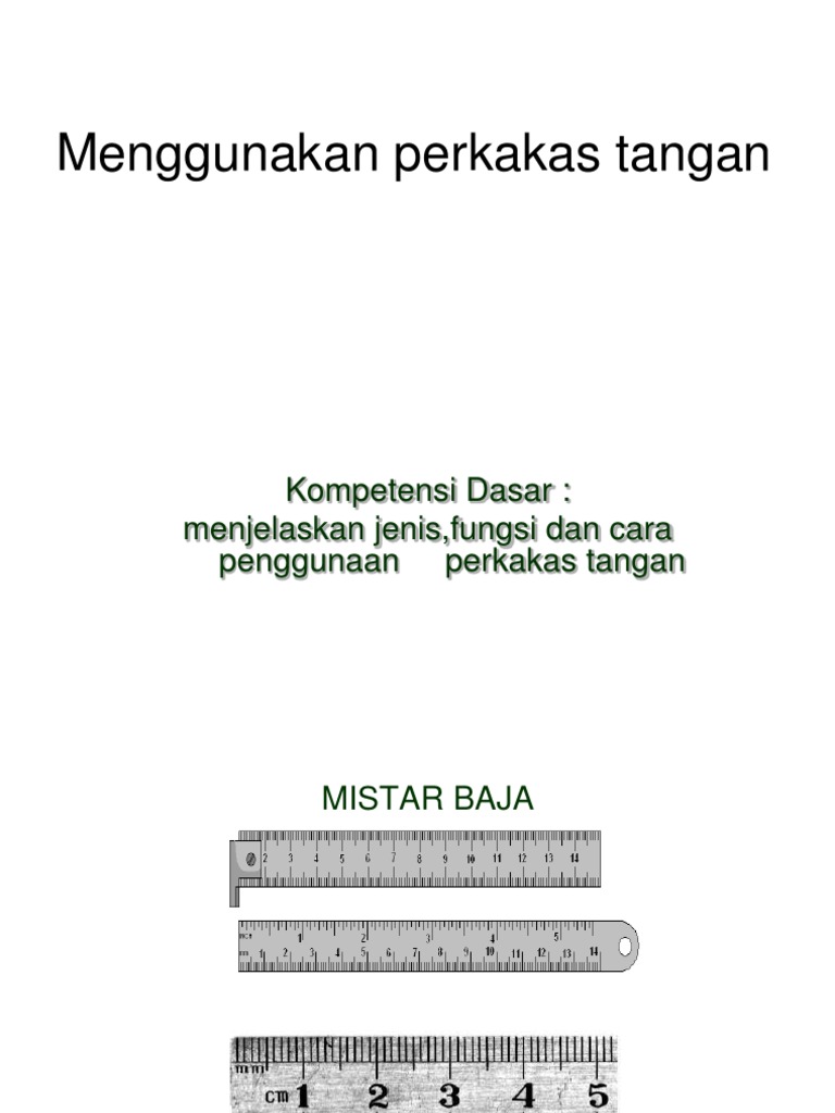 Panduan Lengkap Penggunaan Perkakas Tangan | PDF