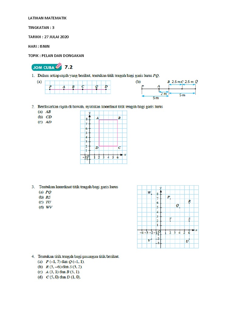 Latihan Matematik Tingkatan 2 - 3 | PDF