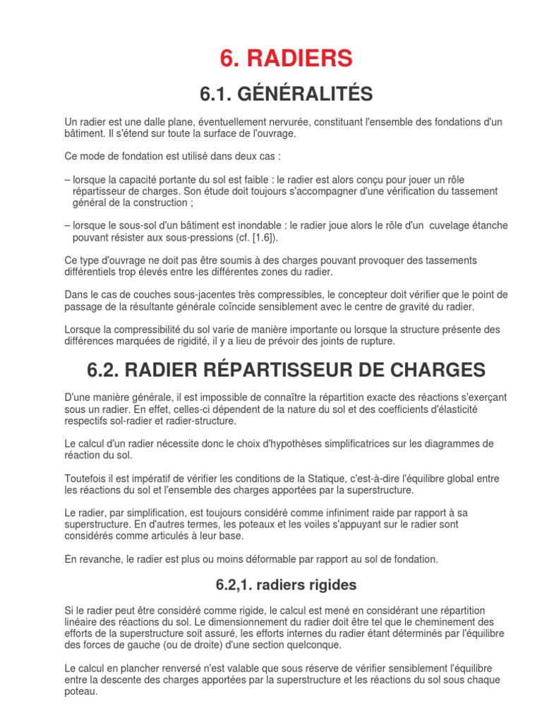 03 - 06 - Radiers (Treillis Soudé Adets) | PDF | Méthodes et références pédagogiques