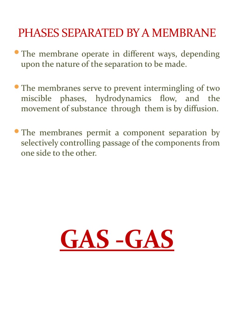 Phases Separated by A Membrane | PDF | Solution | Osmosis