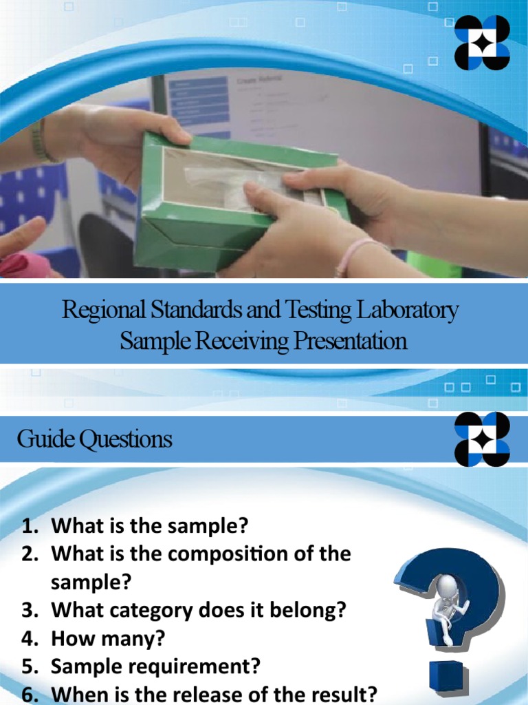 Sample Receiving Presentation | Download Free PDF | Calibration | Metrology