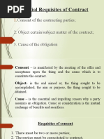 Cause of Contracts | PDF | Consideration | Contract Law