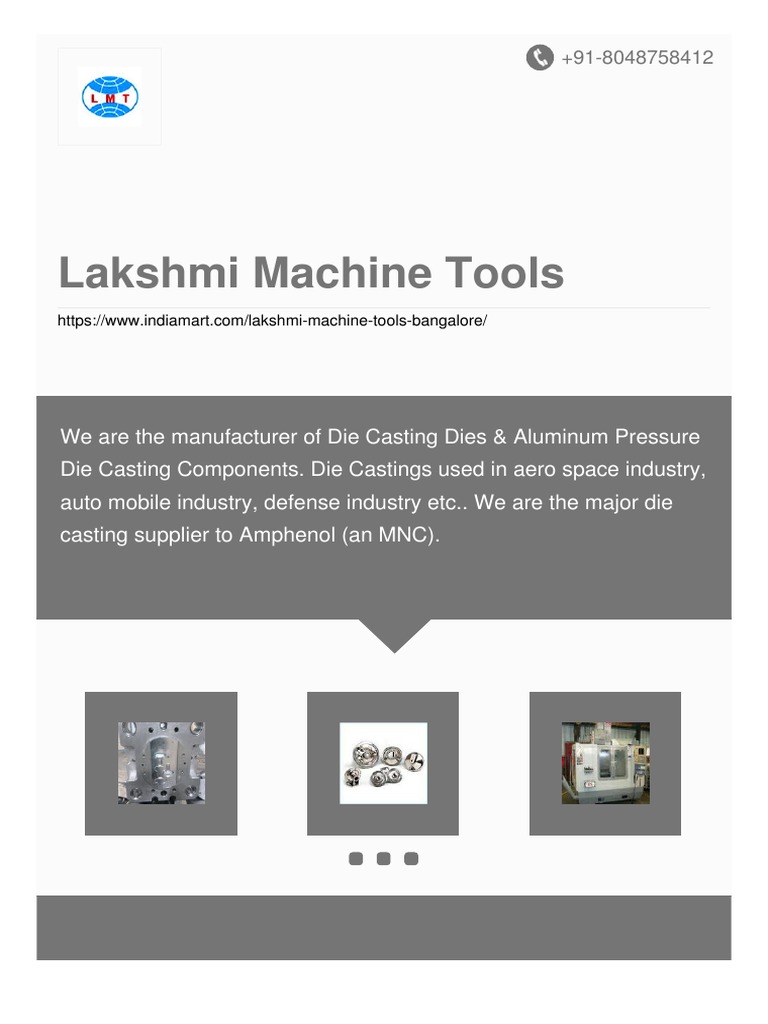 Lakshmi Machine Tools | PDF | Casting | Numerical Control