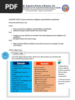 English 5 Quarter 2 Module 2 Modals 1 | PDF | Verb | Linguistic Morphology