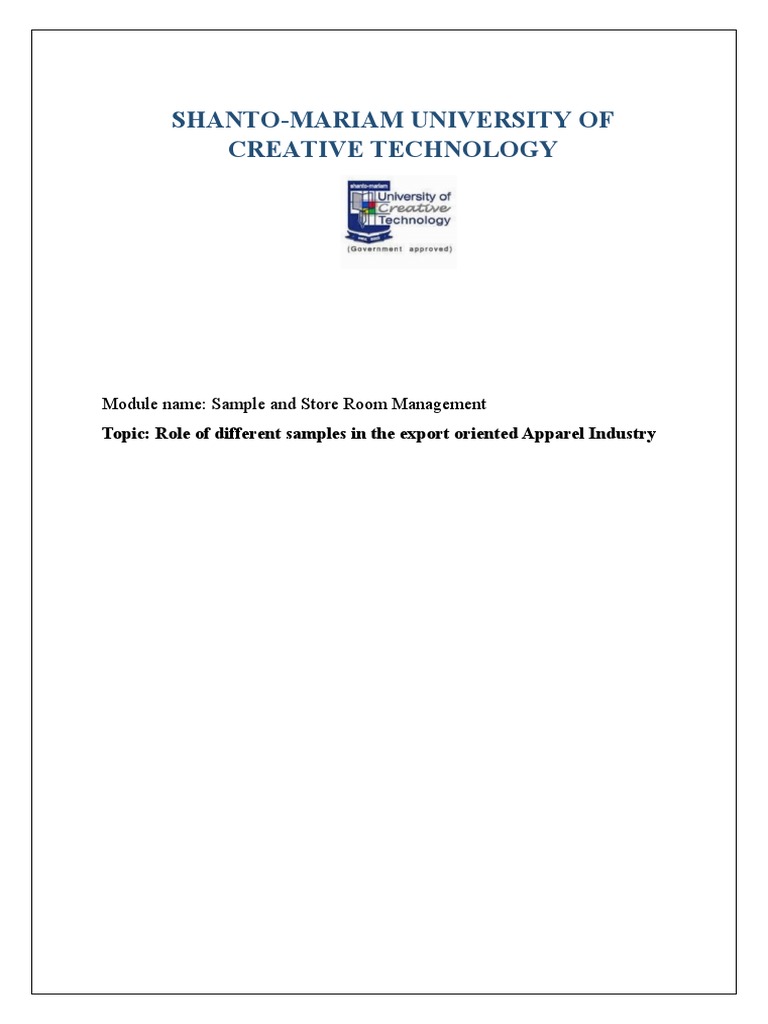 Garment Sampling in Export Industry | PDF | Clothing | Fashion