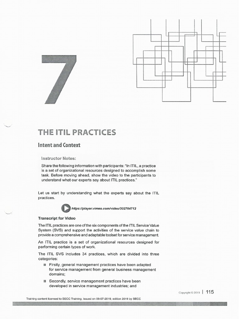 Chapter 7 ITIL 4 PDF | PDF