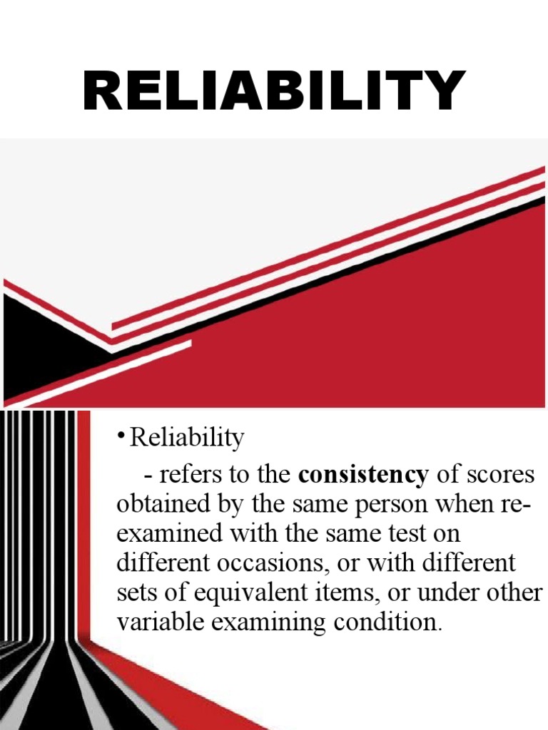 F.RELIABILITY and VALIDITY | PDF | Validity (Statistics) | Psychometrics