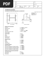 Column Base Plate Design (BS5950) | PDF | Structural Engineering ...