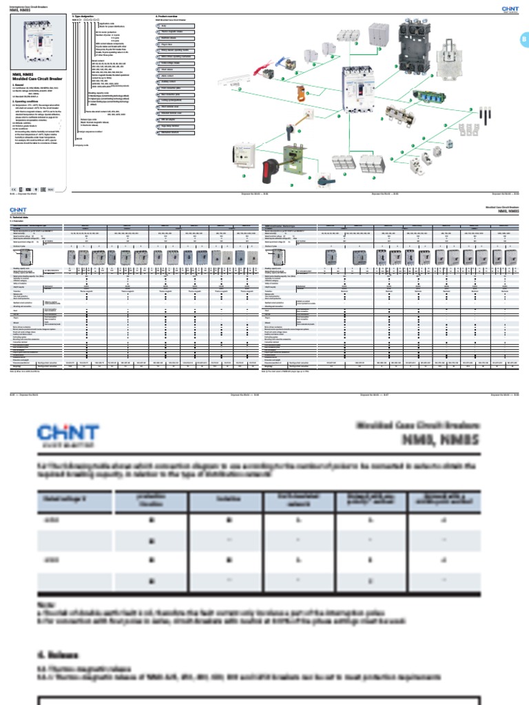 3.chint Adjustable MCCB (NM8) PDF | PDF | Alternating Current | Voltage
